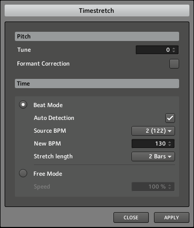 Time-Stretch – soundrope
